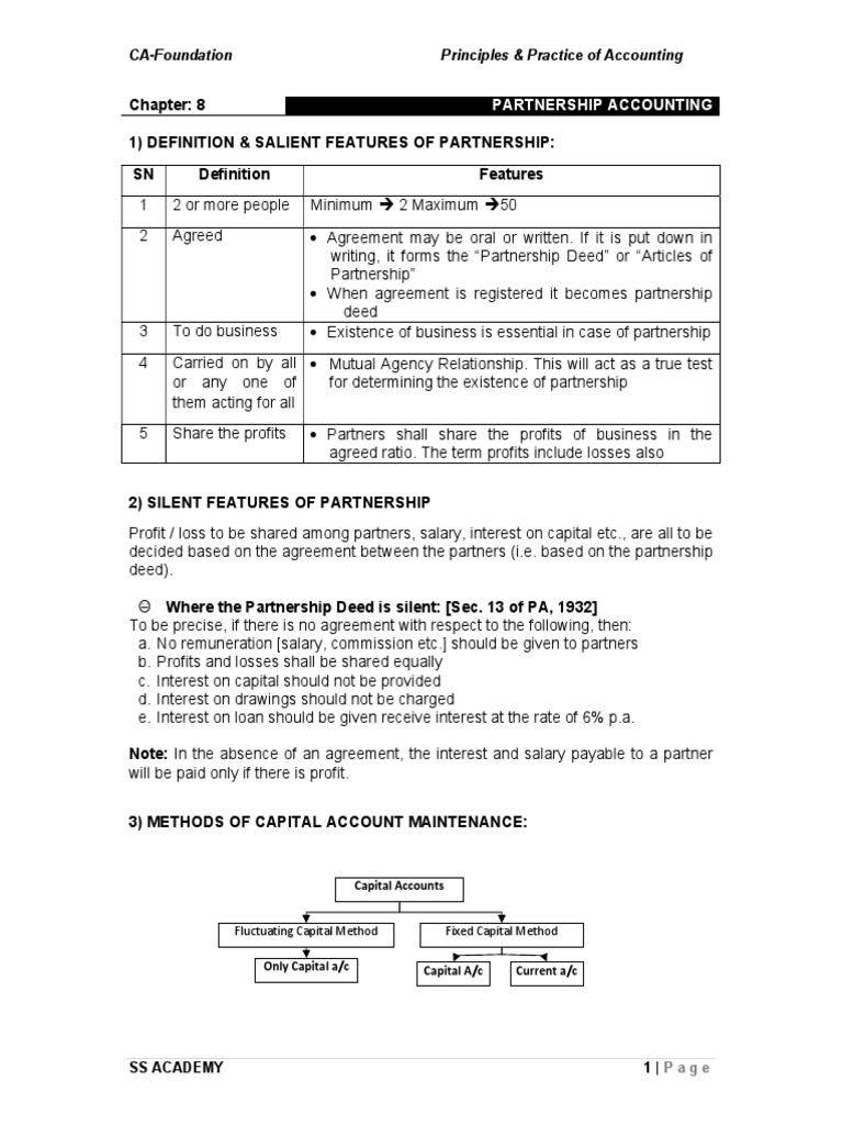 Chapter 8 Partnership Accounting | PDF | Debits And Credits | Balance Sheet
