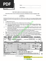 Free WAEC Biology Past Questions PDF Download | PDF | Zygosity | Blood Type