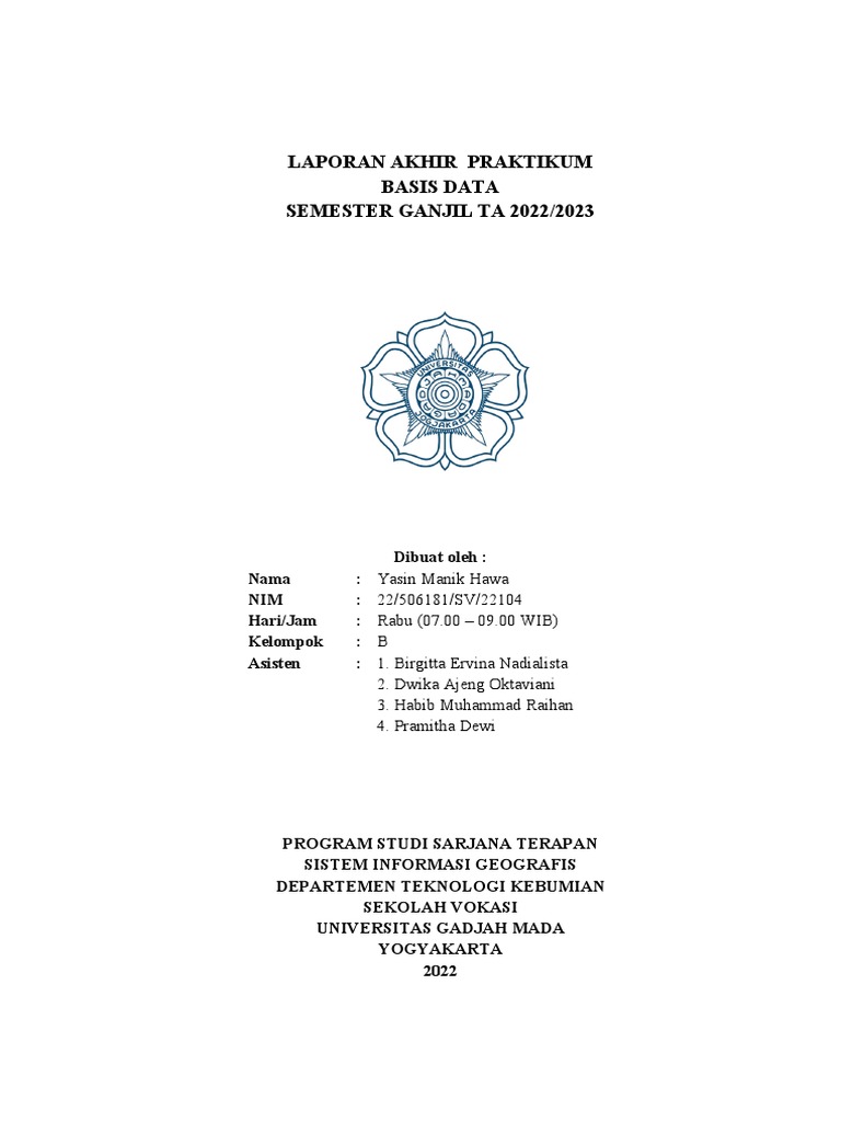 Format Laporan Akhir | PDF | Text | Tullii