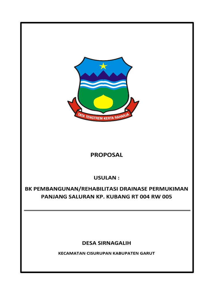 Proposal Drainase | PDF