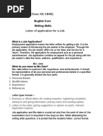 Job Application Format For CBSE Class 12 | PDF | Résumé