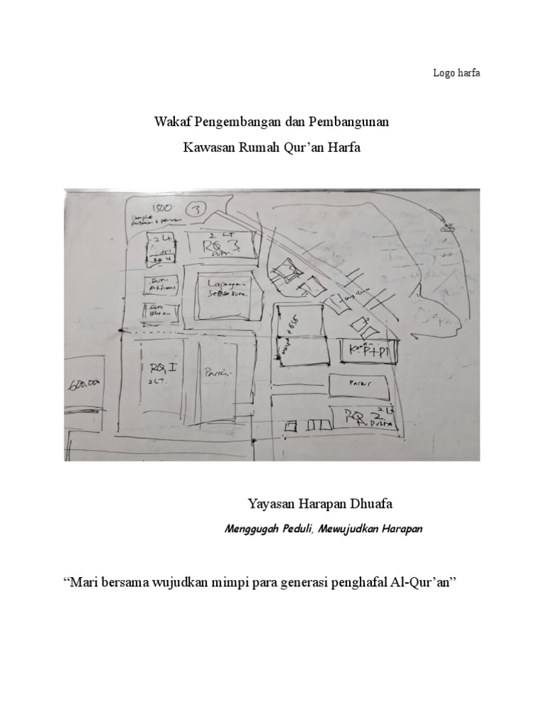 Wakaf untuk Rumah Qur'an Harfa | PDF