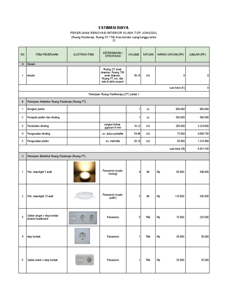 Rab Klinik Top Jonggol - Sheet1 | PDF