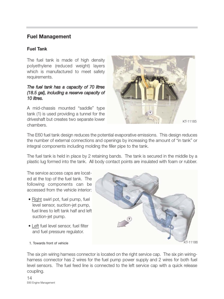 E60 Fuel Tank Schematic 2 | Download Free PDF | Pump | Machines