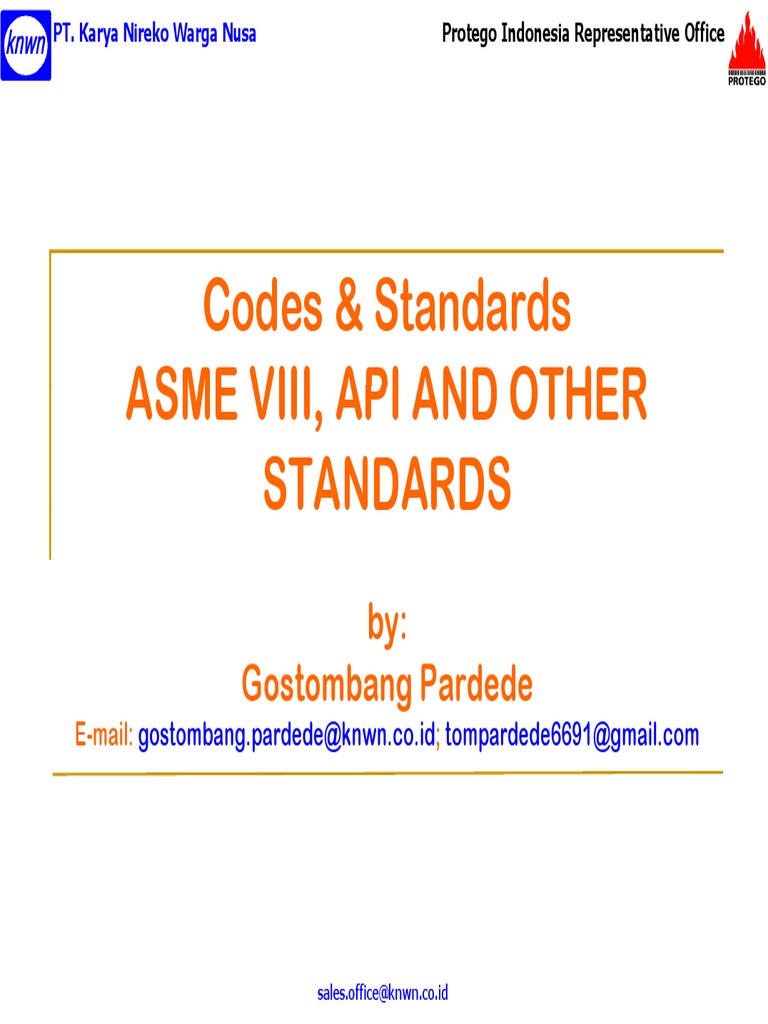 Code and Standard (ASME, API, Etc.) | PDF