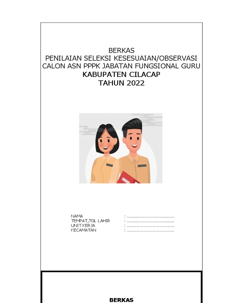 Cover Berkas p3 PPPK Guru 2022 | PDF