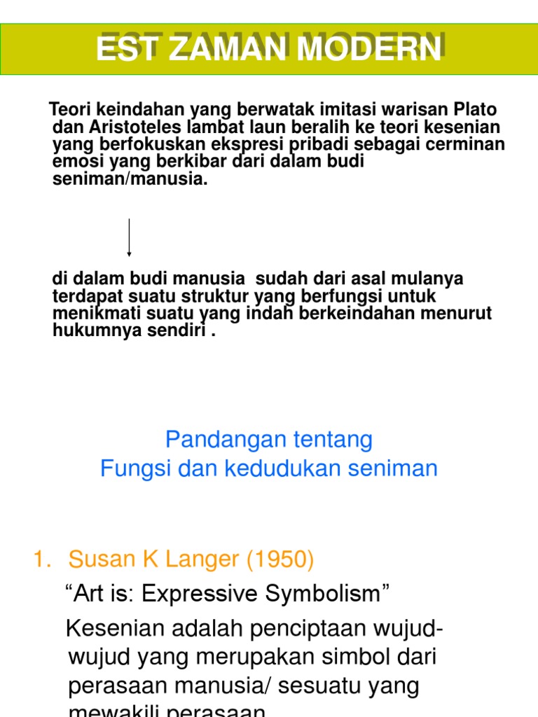 Teori Seni dan Estetika Modern | PDF