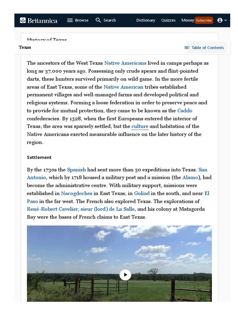 Texas State History | PDF | Texas | Mexican Texas