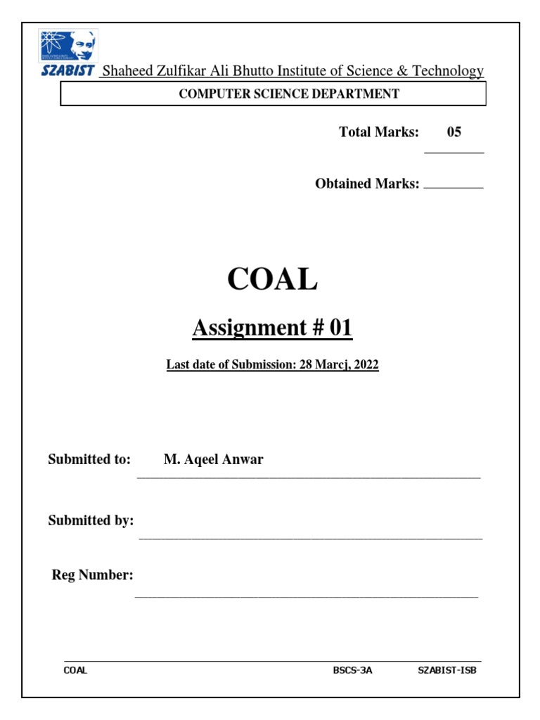 3 COAL Assignment 1 | PDF