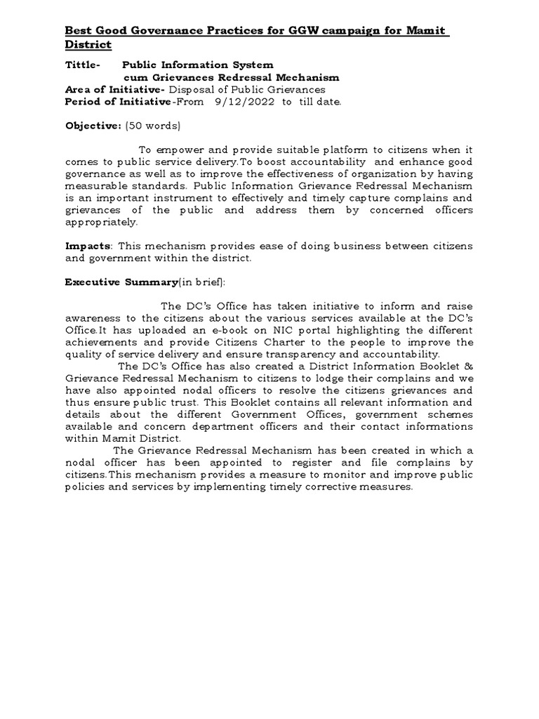 Improving Public Service Delivery Through Digital Initiatives and ...