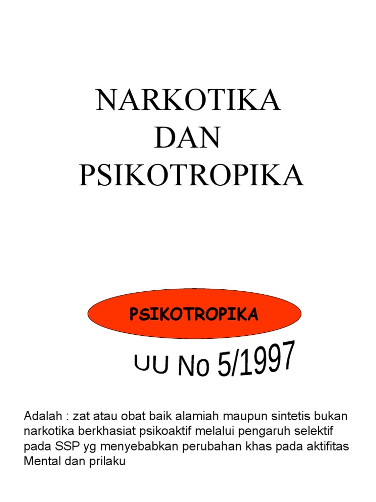 Narkotika Dan Psikotropika | PDF