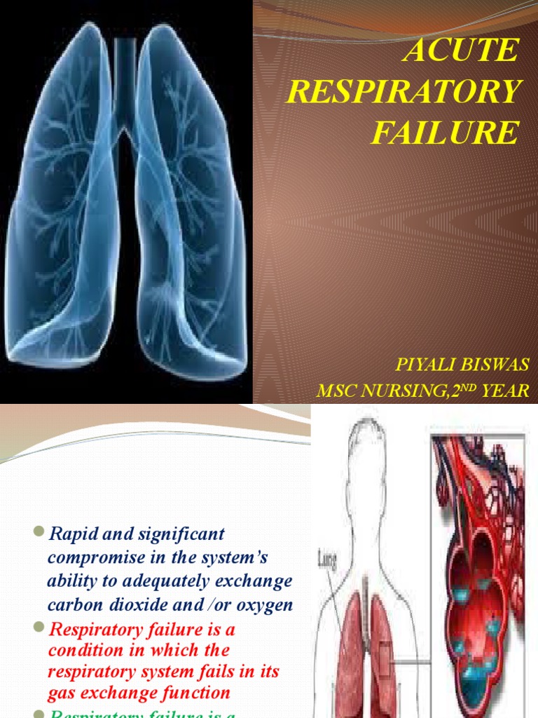 Acute Respiratory Failure | PDF | Lung | Respiratory System