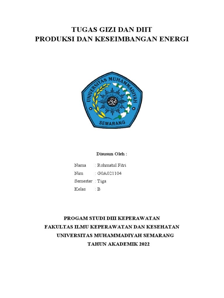 Rohmatul Fitri - G0a021104 - Tugas Gizi Dan Diit | PDF