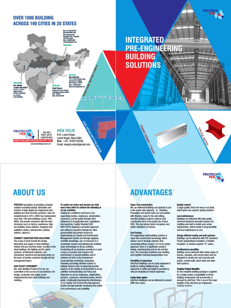 Protech Peb Brochure | PDF | Framing (Construction) | Roof