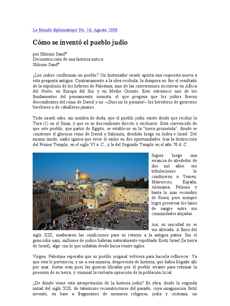 Shlomo Sand | PDF