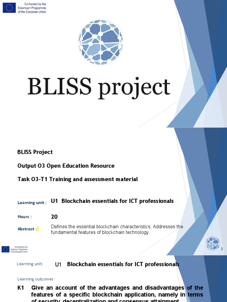 BLISS 03-T3 Unit 1 Slides v3.0 Final Controled | PDF | Cryptography | Cryptocurrency