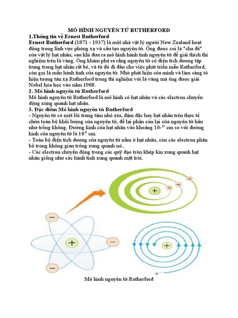 Mô Hình Nguyên T Rutherford | PDF