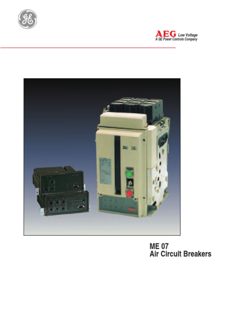 AEG ME07 Air Circuit Breakers Guide | PDF | Electrical Connector | Switch