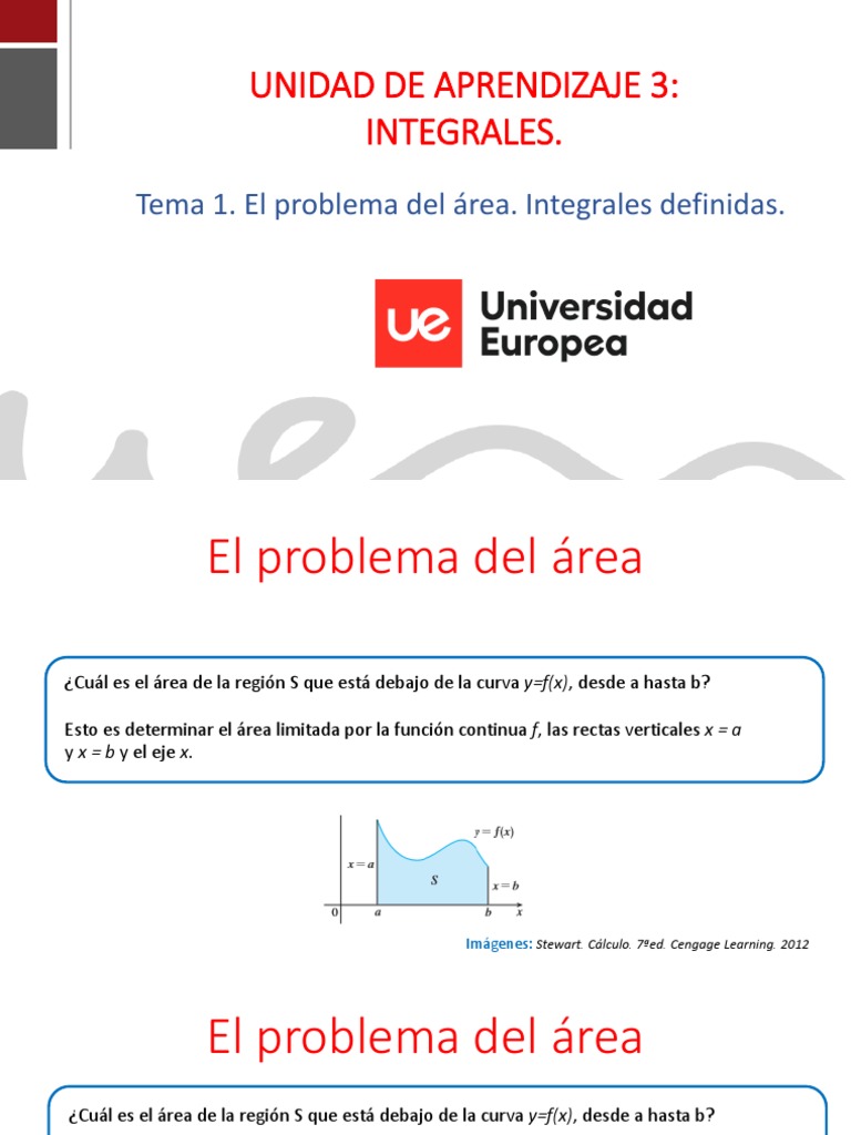 Tema 1. El Problema Del Area - Integrales Definidas | PDF | Integral ...