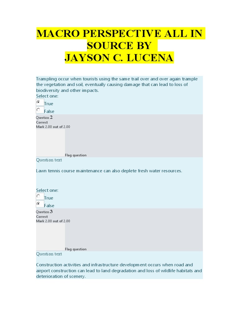 Macro Perspective All in Source by Jayson C.lucena PDF | PDF | Waiting Staff | Taxes