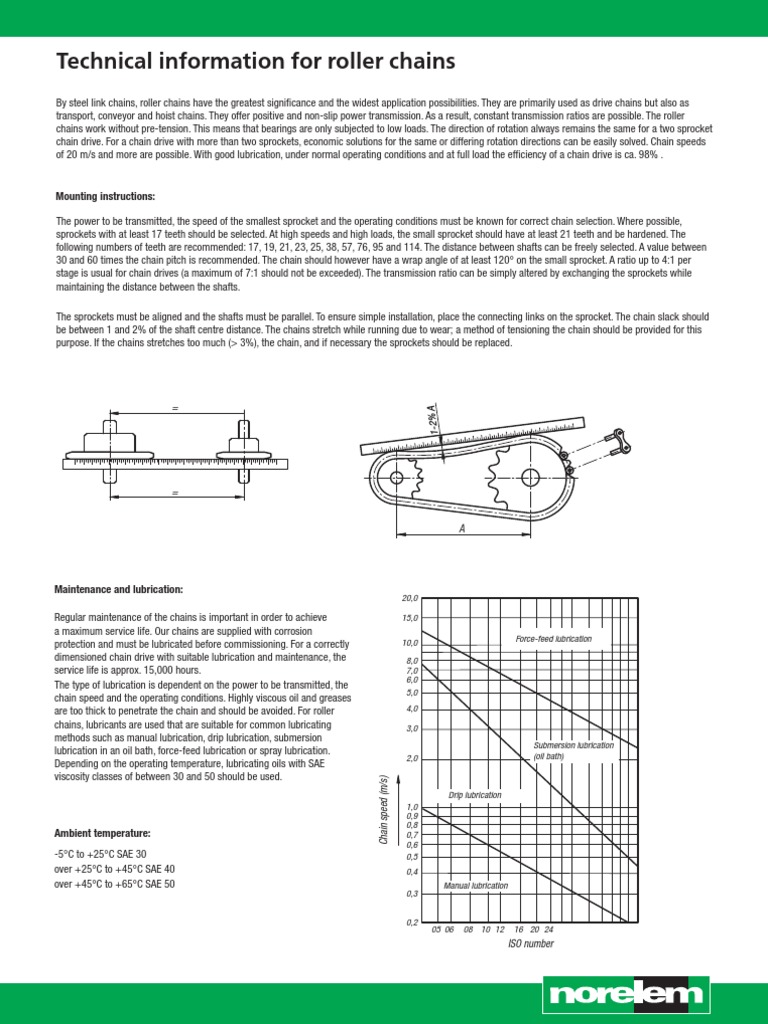 Roller Chain Lubrication Guide | PDF | Lubricant | Mechanical Engineering