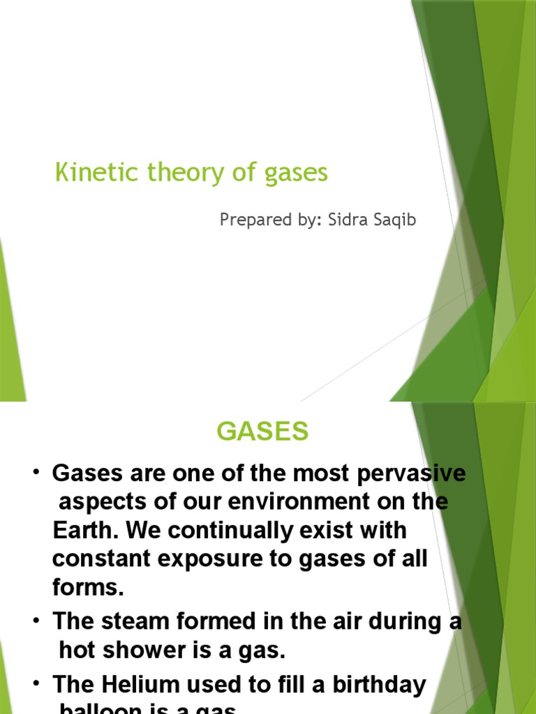 Lecture 17,18 Kinetic Theory of Gases | PDF | Gases | Pascal (Unit) Lecture 17,18 Kinetic Theory of Gases | PDF | Gases | Pascal (Unit)