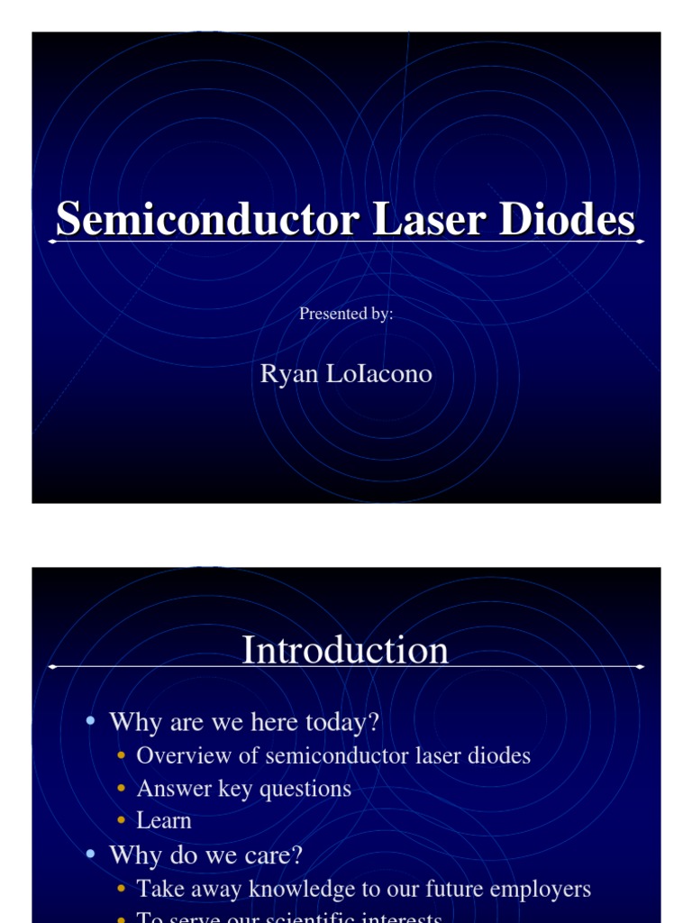 Overview of Semiconductor Laser Diodes | PDF | Laser | Laser Diode