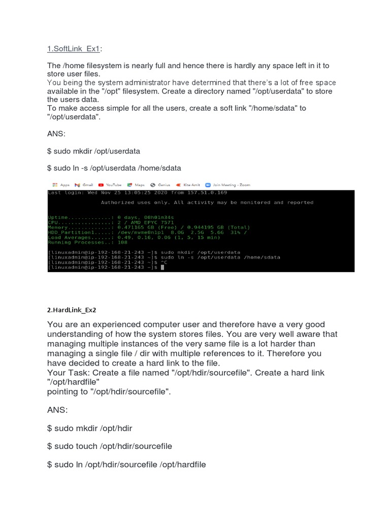 Linux Hands On Solution | PDF | File Transfer Protocol | Networking