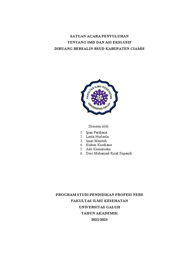 Sap Imd Dan Asi Ekslusif | PDF | Pengembangan Diri | Kesehatan Holistik