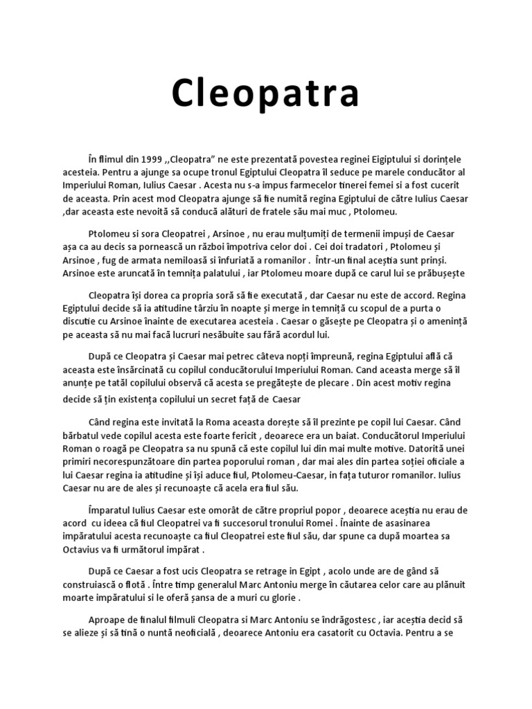Cleopatra | PDF