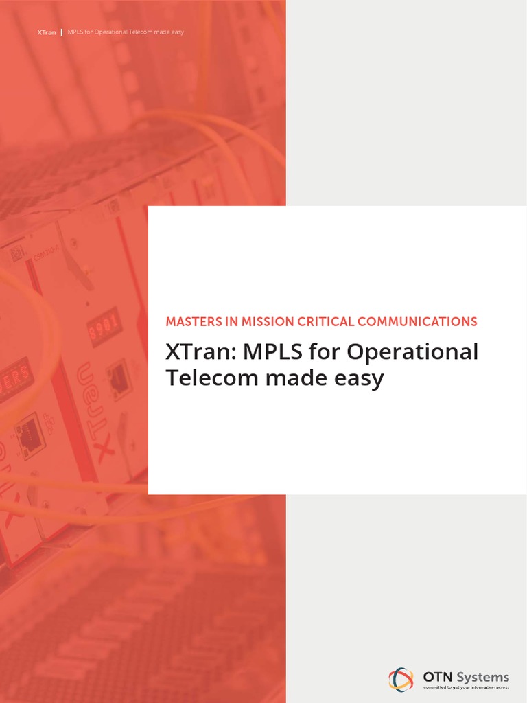 English - B083 - 1 - MPLS For Operational Telecom Made Easy - E | PDF | Computer Network ...