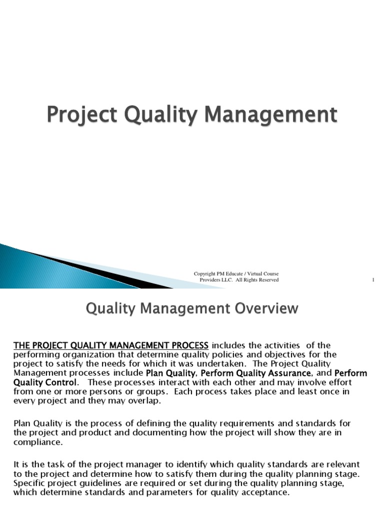 Sample Project Management | PDF | Quality Assurance | Business Process