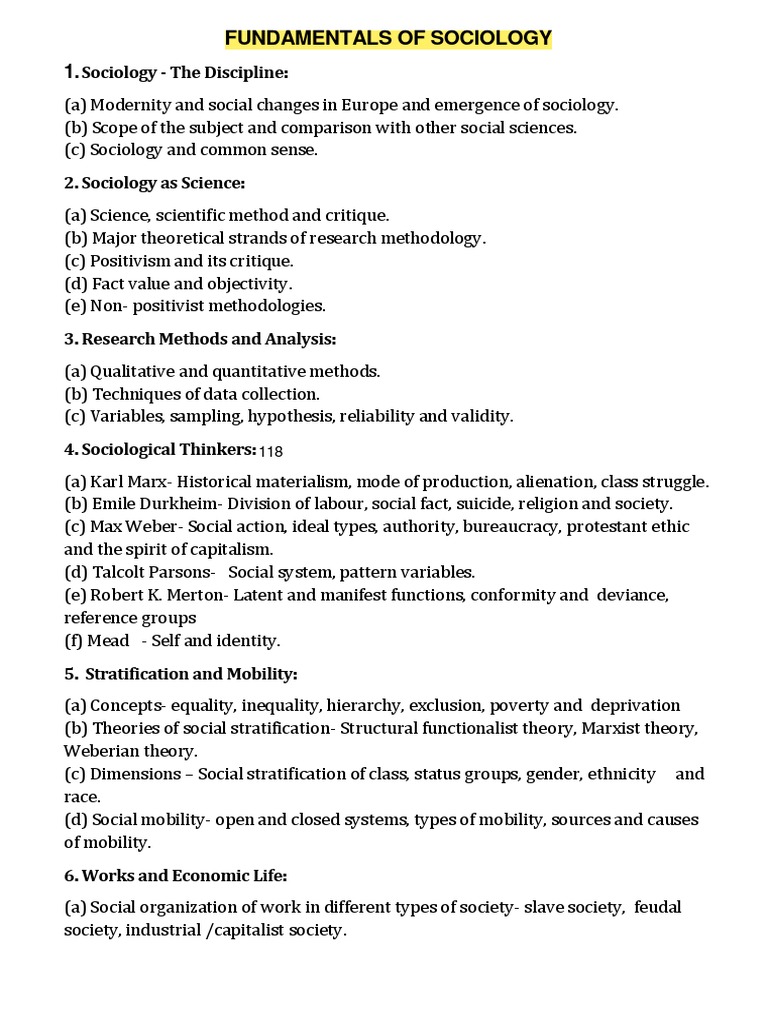 Notes 1 | PDF | Sociology | Science