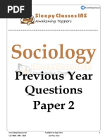 Sociology PYQs 2013-2022 Booklet | PDF | Sociology | Slum