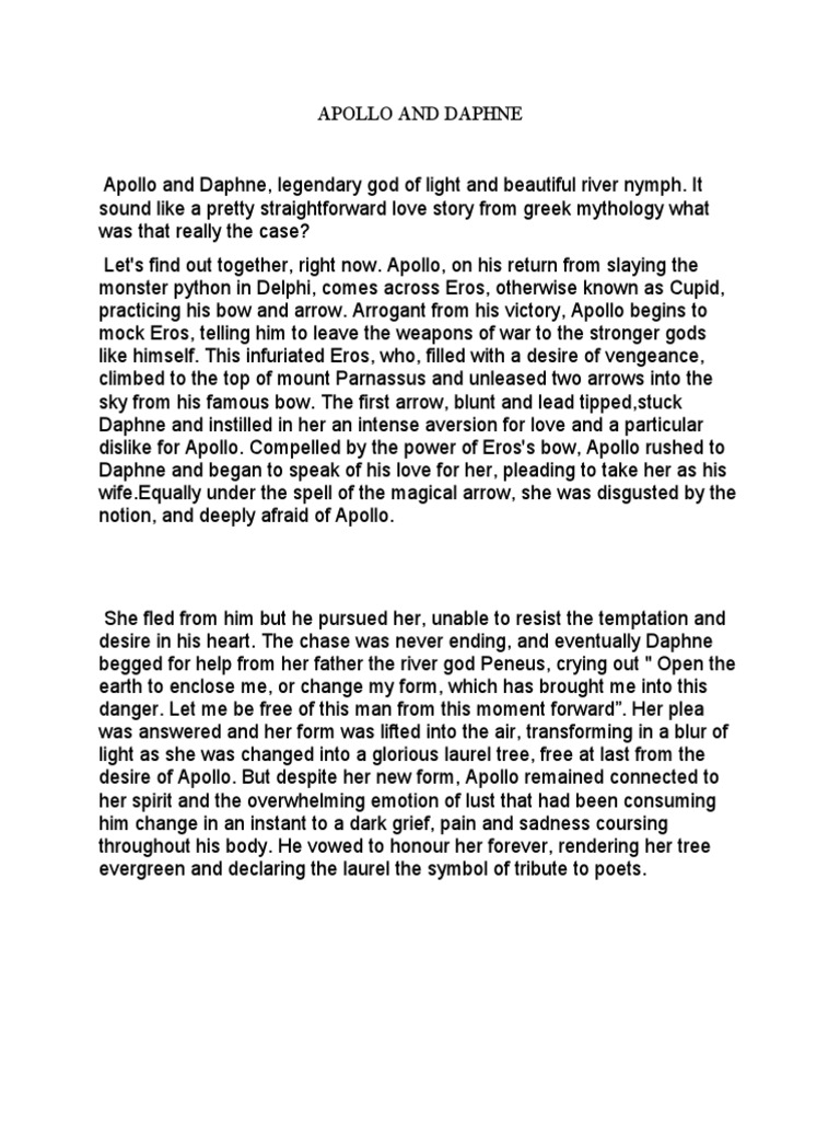 Apollo and Daphne | PDF