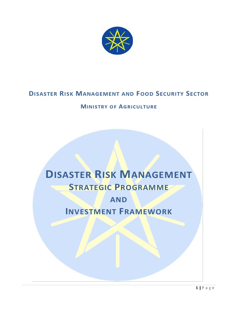 Ethiopia's DRM Strategy Framework | PDF | Disaster Risk Reduction ...