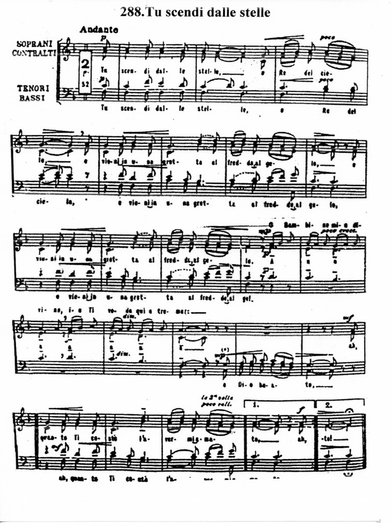 Tu Scendi Dalle Stelle | PDF