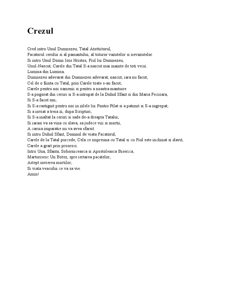 Crezul | PDF