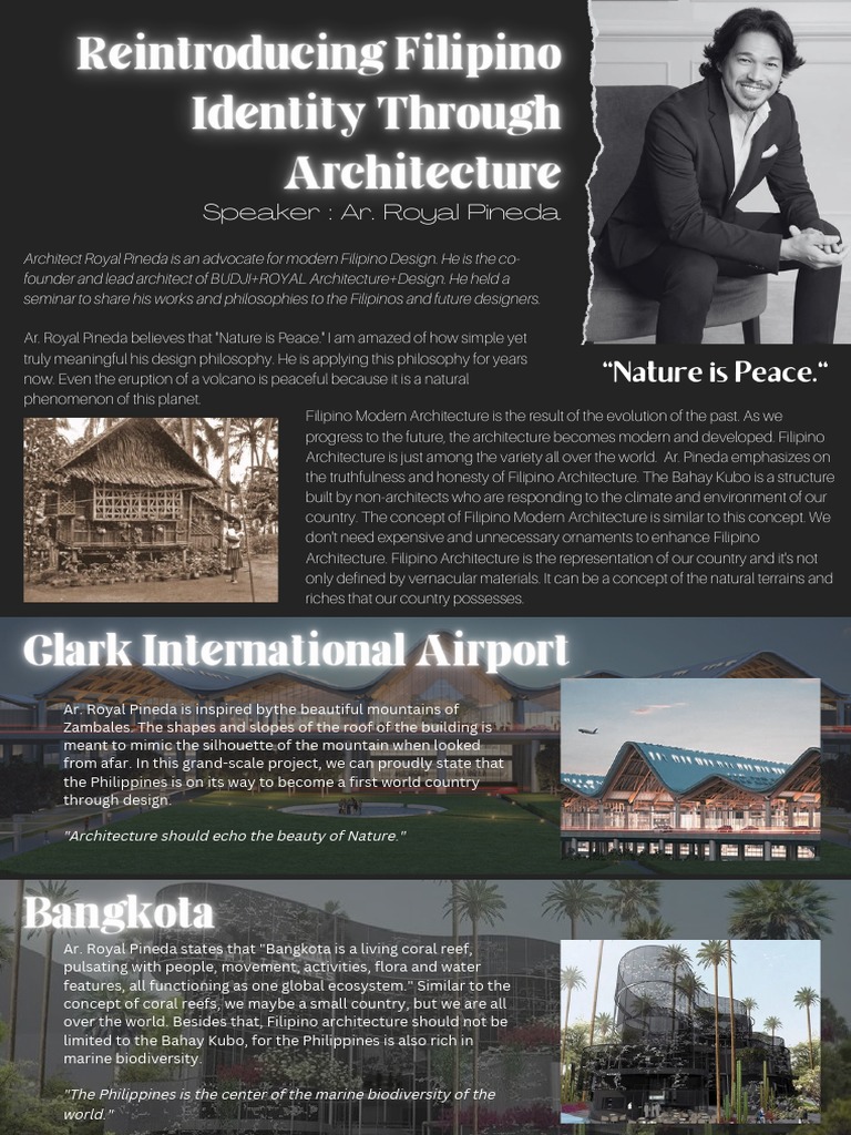 Royal Pineda's Modern Filipino Architecture | PDF | Philippines | Nature