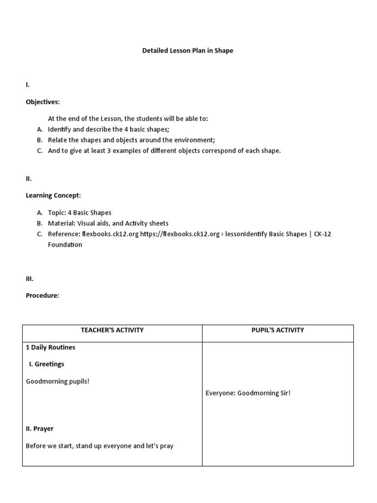 DLP - Shapes (GR 1-3) | PDF | Rectangle | Cognitive Science