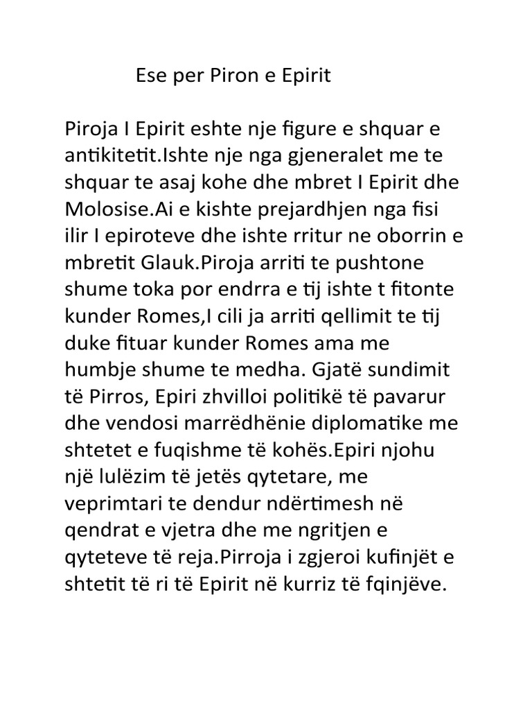 Piroja I Epirit | PDF