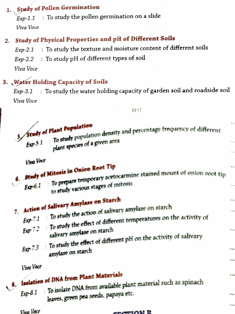 Biology Practical File Work | PDF