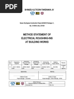 11.method Statement Electrical Work | PDF | Electrical Wiring | Electricity