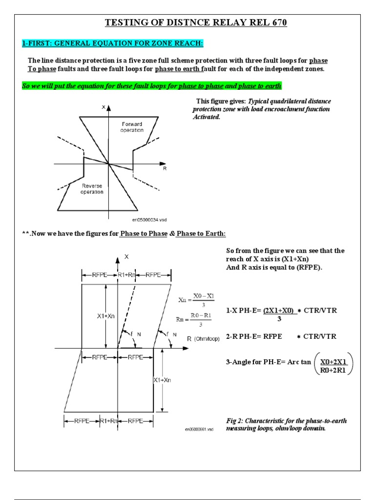 Distance Relay Testing Guide | PDF