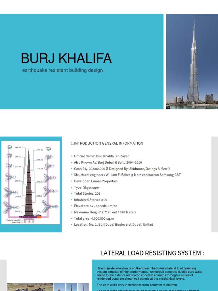 Burj Khalifa | PDF | Building Engineering | Building Technology