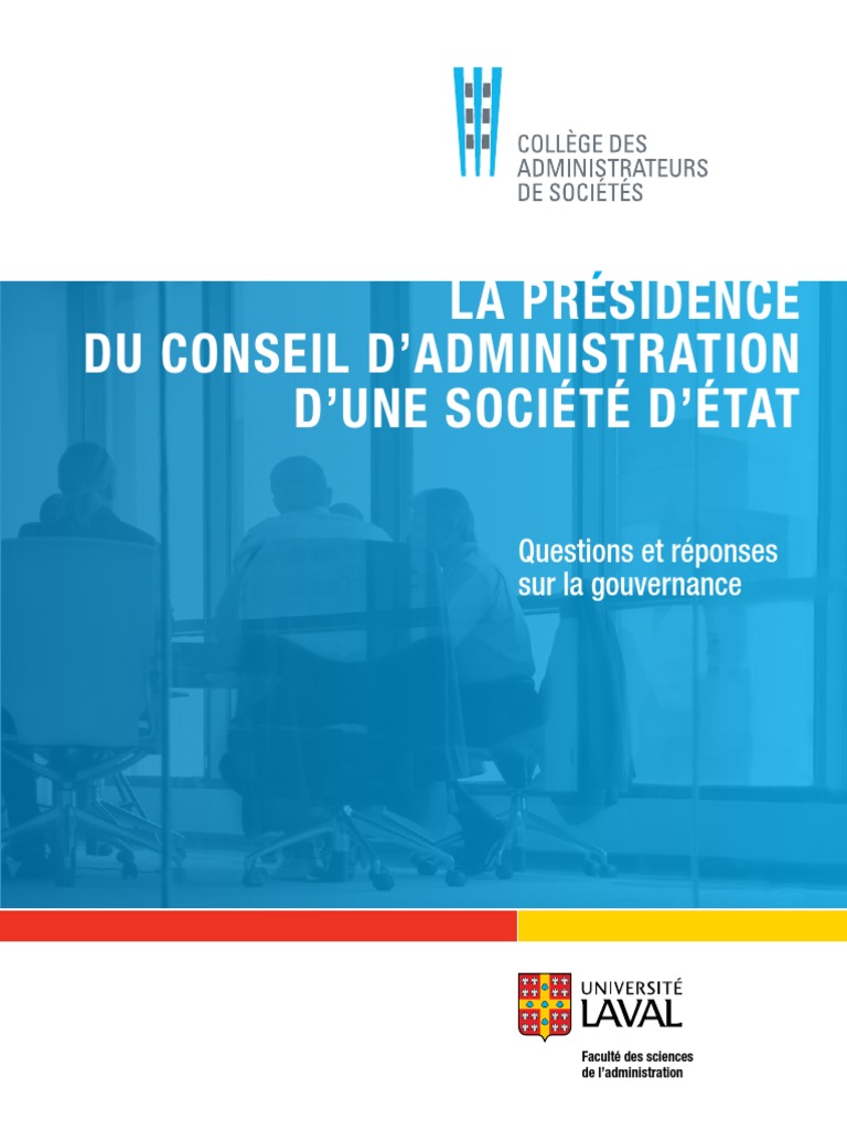 Outils Presidence CA | PDF | Gouvernance | Conseil d'administration