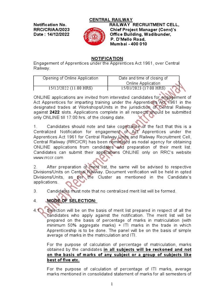 Railway Notification | PDF | Visual Impairment | Payments