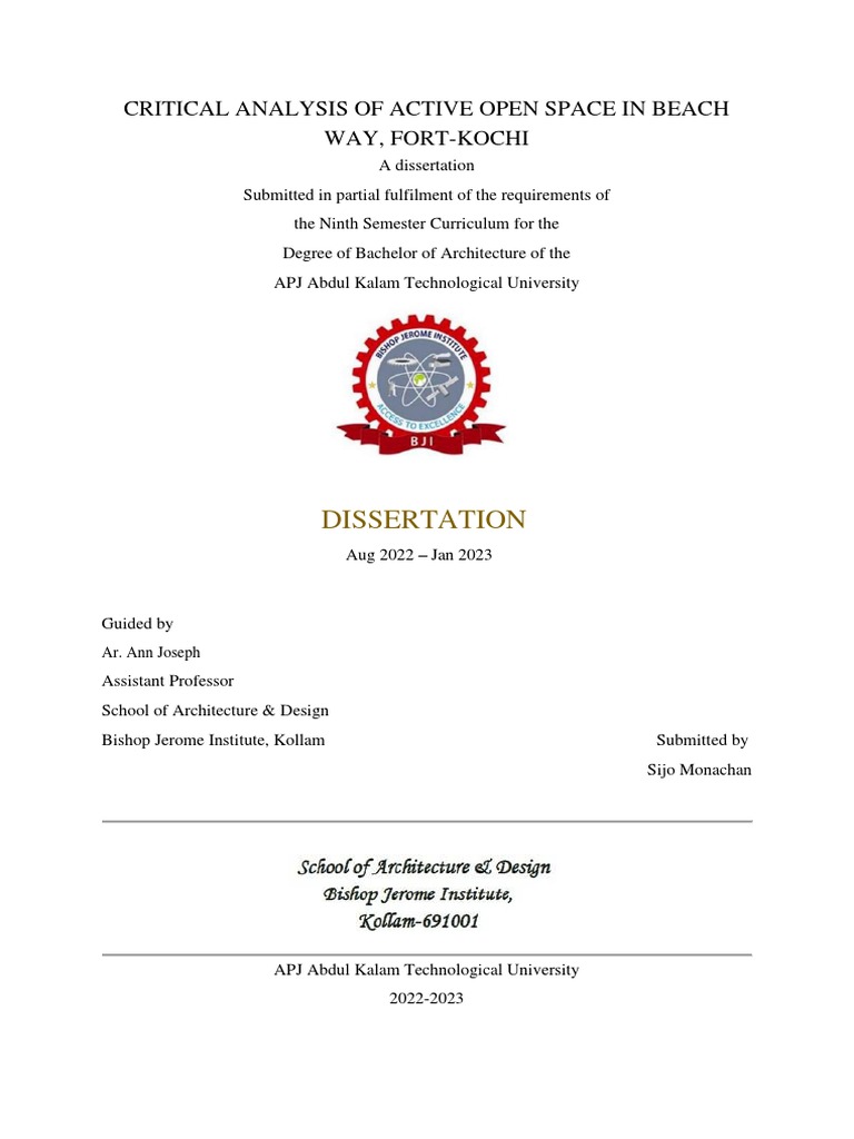 Report Format - Dissertation | PDF