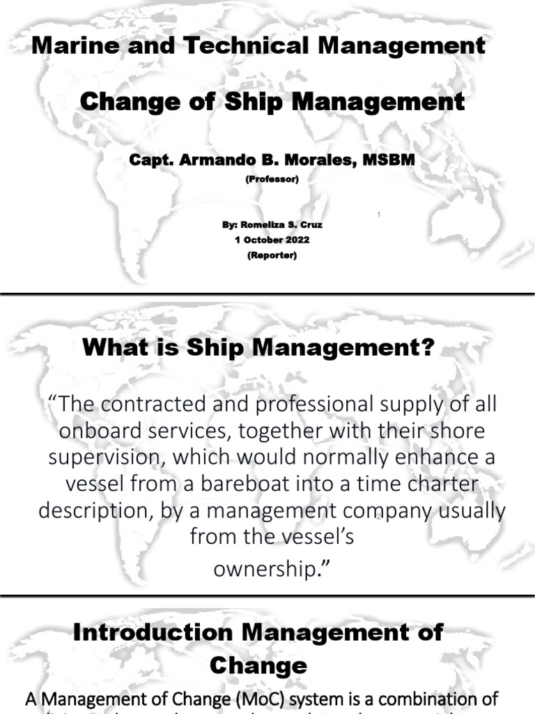 Change of Ship Management Compressed | PDF | Ships | Notary Public
