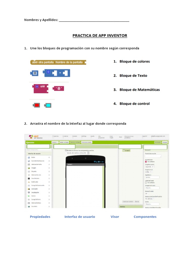 Practica App Inventor | PDF